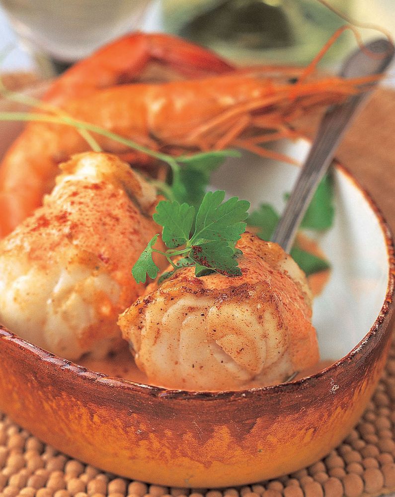 Monkfish with Pimiento and Cream Sauce from Recipes from My Spanish ...