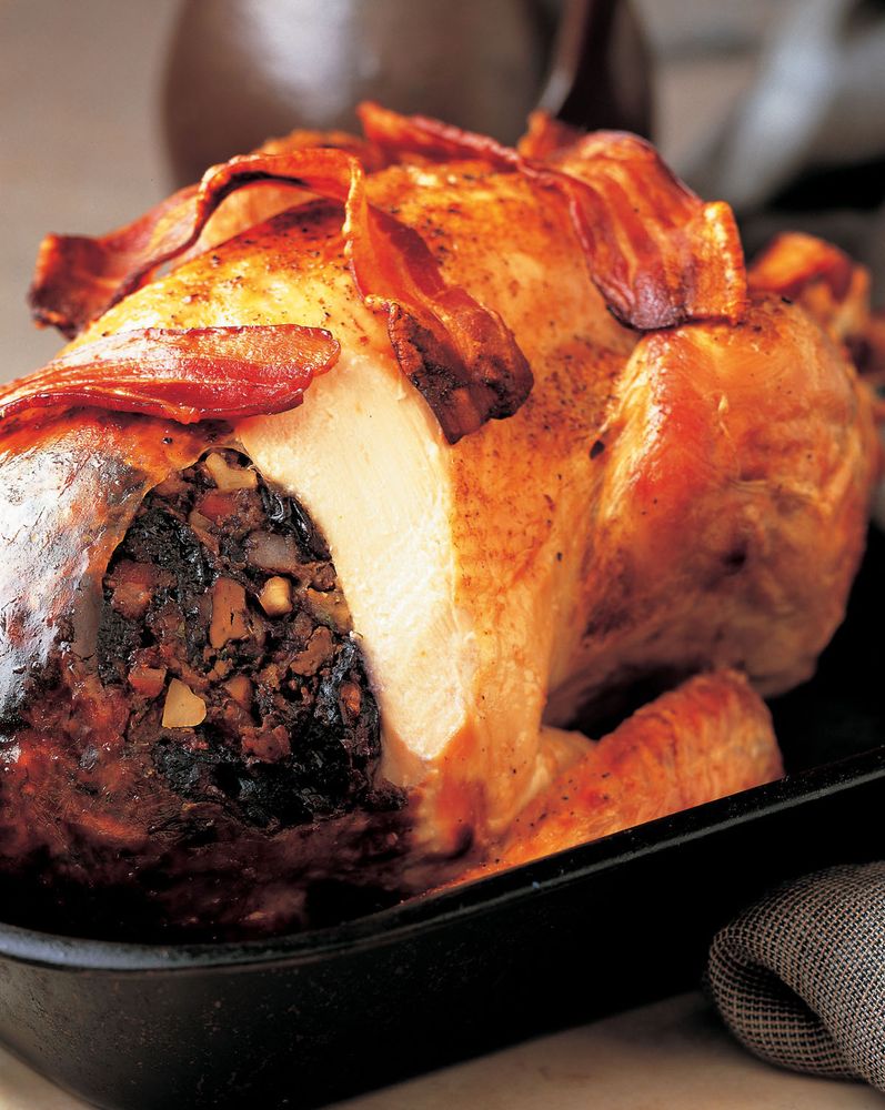 Roast Turkey with Black Fruit Stuffing from Recipes from My Spanish ...