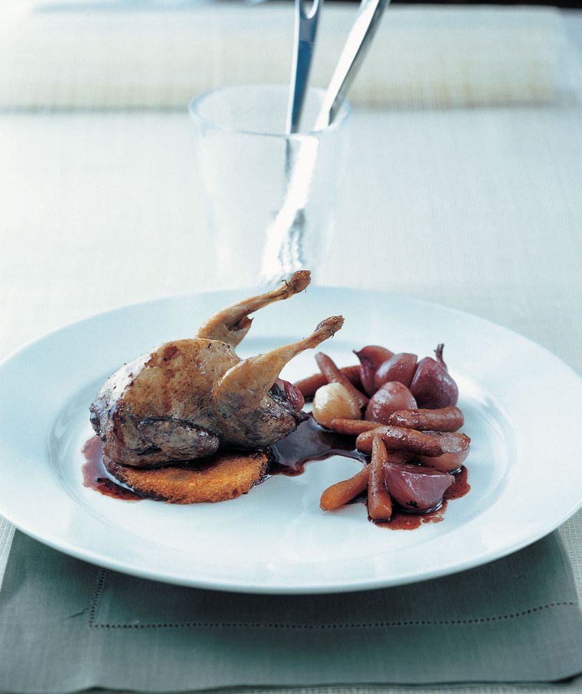 Braised Quail with Winter Vegetables from Recipes from My Spanish ...