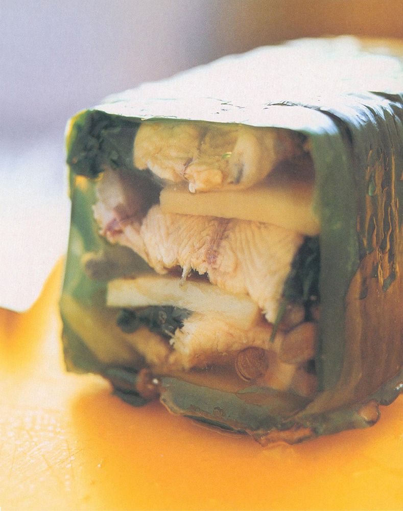 Jellied Eel Terrine with a Caper Dressing from Rhubarb and Black ...