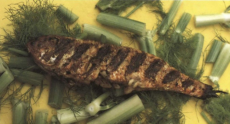 Triglia ai Ferri from The River Café Cookbook by Rose Gray and Ruth Rogers