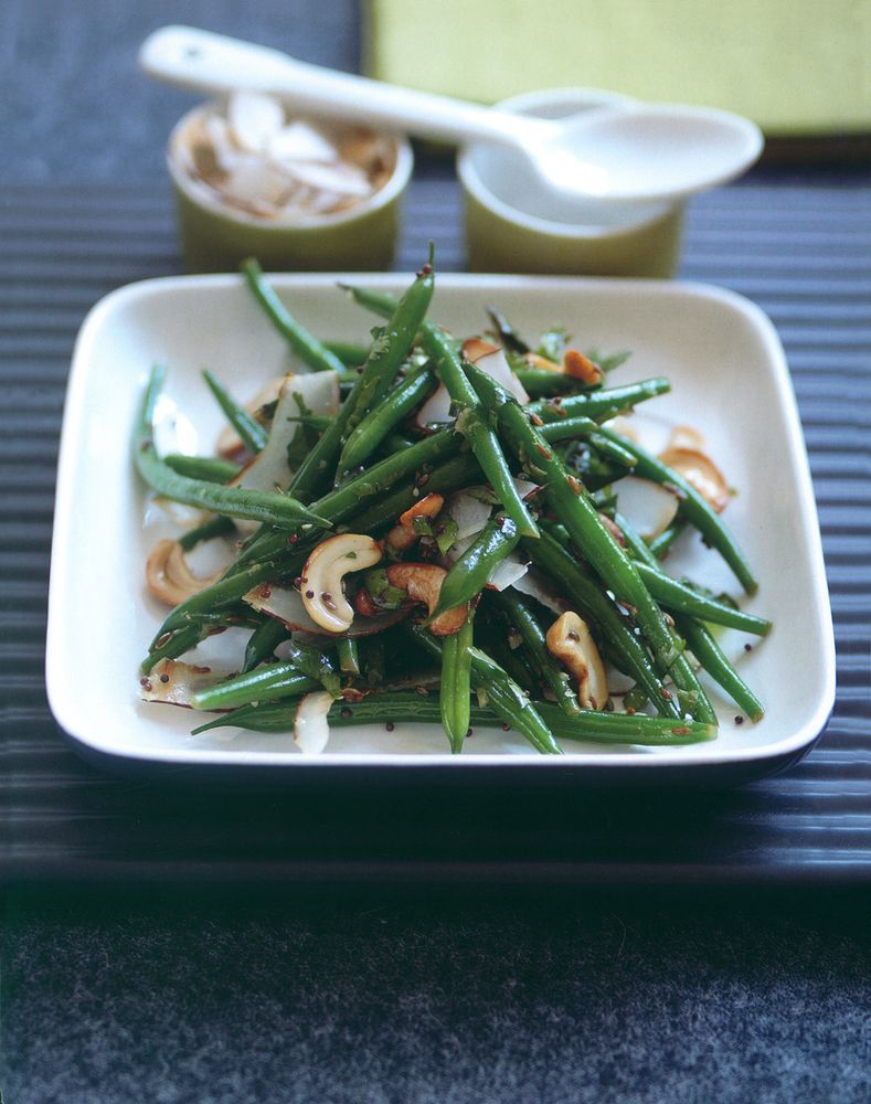French Bean and Cashew Nut thoran from Rice, Spice and All Things Nice ...