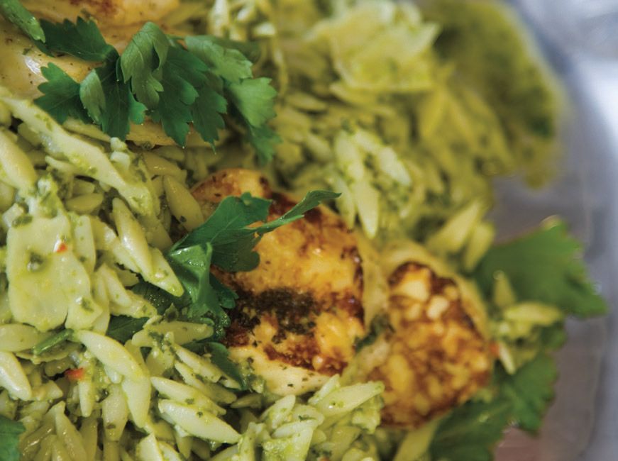 Green Summer Orzo Salad from Ripe Recipes by Angela Redfern