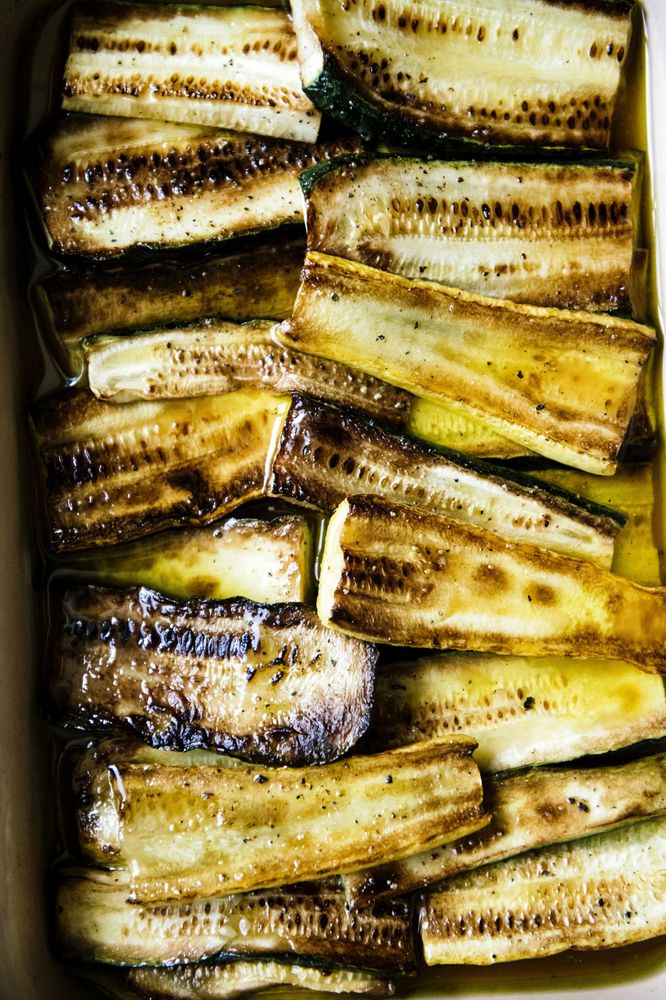 Summer Squash Escabèche w/Mushrooms, Arugula, and Steak from Ruffage: A ...