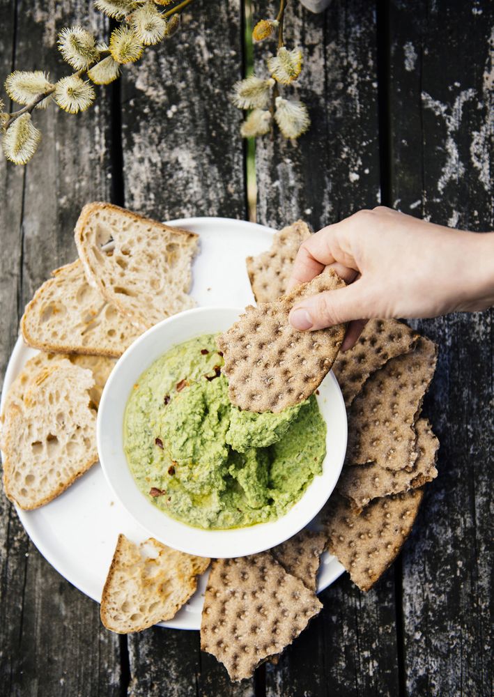 Sweet Pea Toasts from Ruffage: A Practical Guide to Vegetables by Abra ...