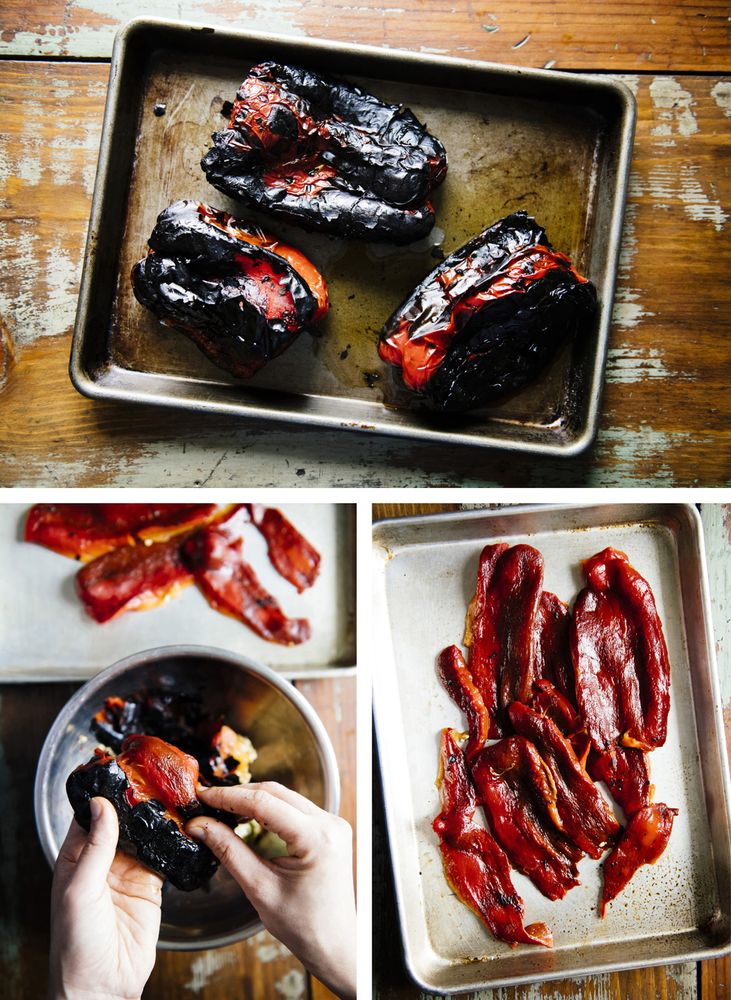 Grilled Peppers w/Eggplant and Tomato Over Couscous from Ruffage: A ...