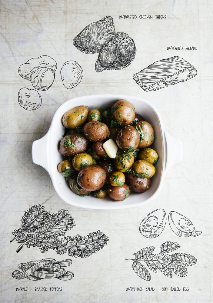 Simple Boiled Potatoes w/Sweet Butter and Herbs from Ruffage: A ...