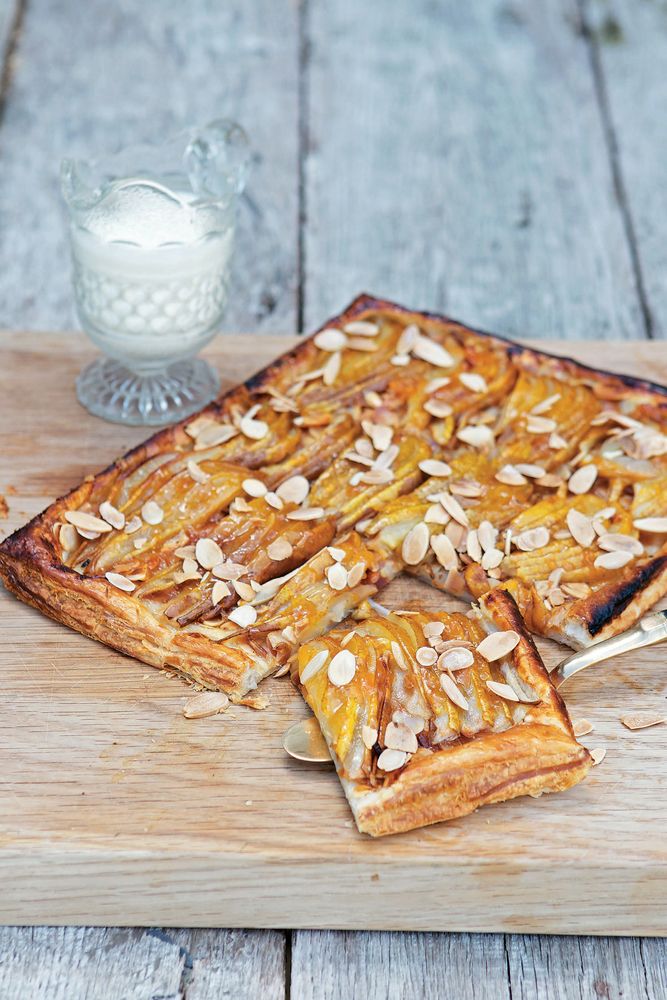 Pear and Almond Open Tart from Wood-fired Oven Cookbook by Holly Jones ...