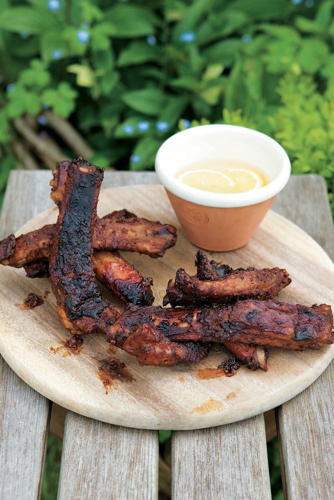 Spicy Marinated Pork Ribs from Wood-fired Oven Cookbook by Holly Jones ...