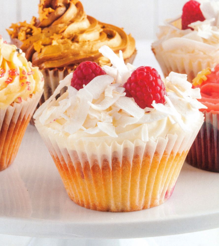 Raspberry and Coconut Cupcakes from World's Best Cakes: 250 great cakes ...