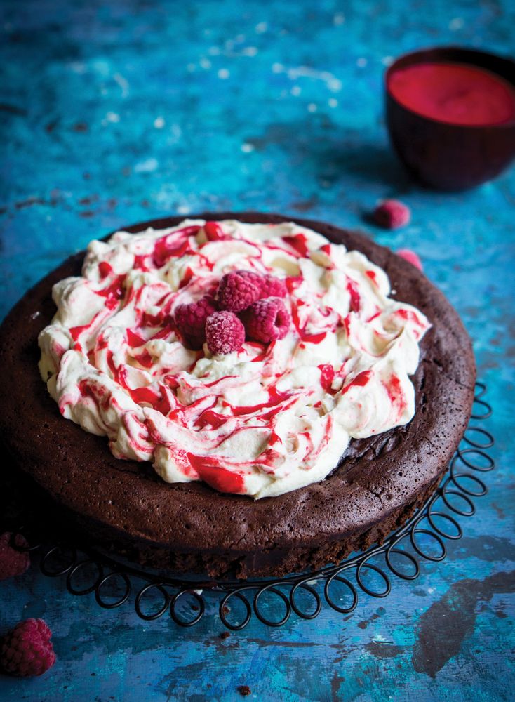 Flourless Chocolate Cake with Raspberry Coulis from 52 Weeks 52 Sweets ...