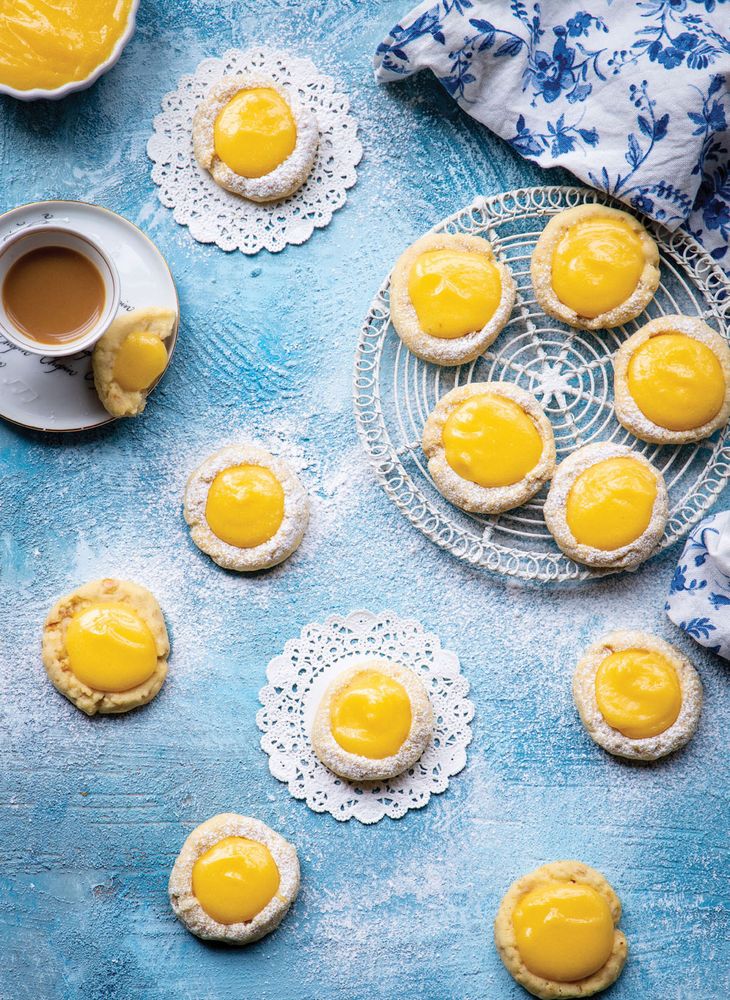 Dainty Walnut and Lemon Thumbprint Cookies from 52 Weeks 52 Sweets by ...