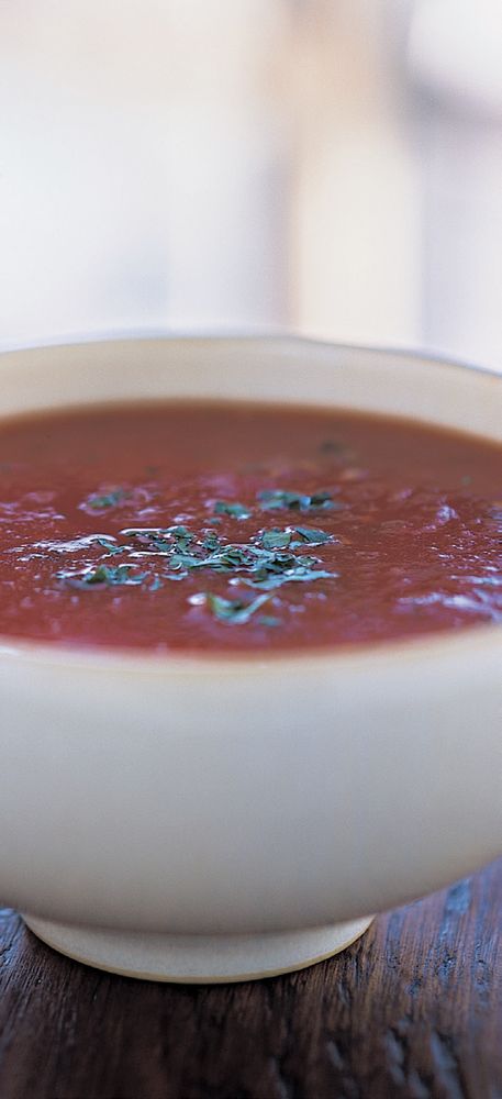 Tomato-Basil Soup from The Weeknight Cook by Brigit Binns