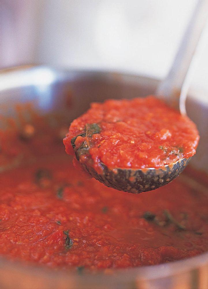 Tomato-Basil Sauce from The Weeknight Cook by Brigit Binns