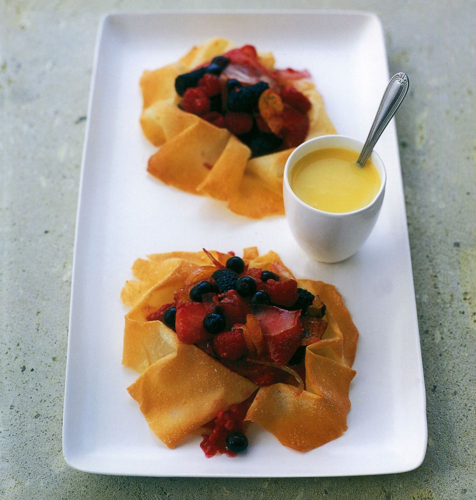 Croustade of berries with citrus cream from Wild Weed Pie: A Lifetime ...