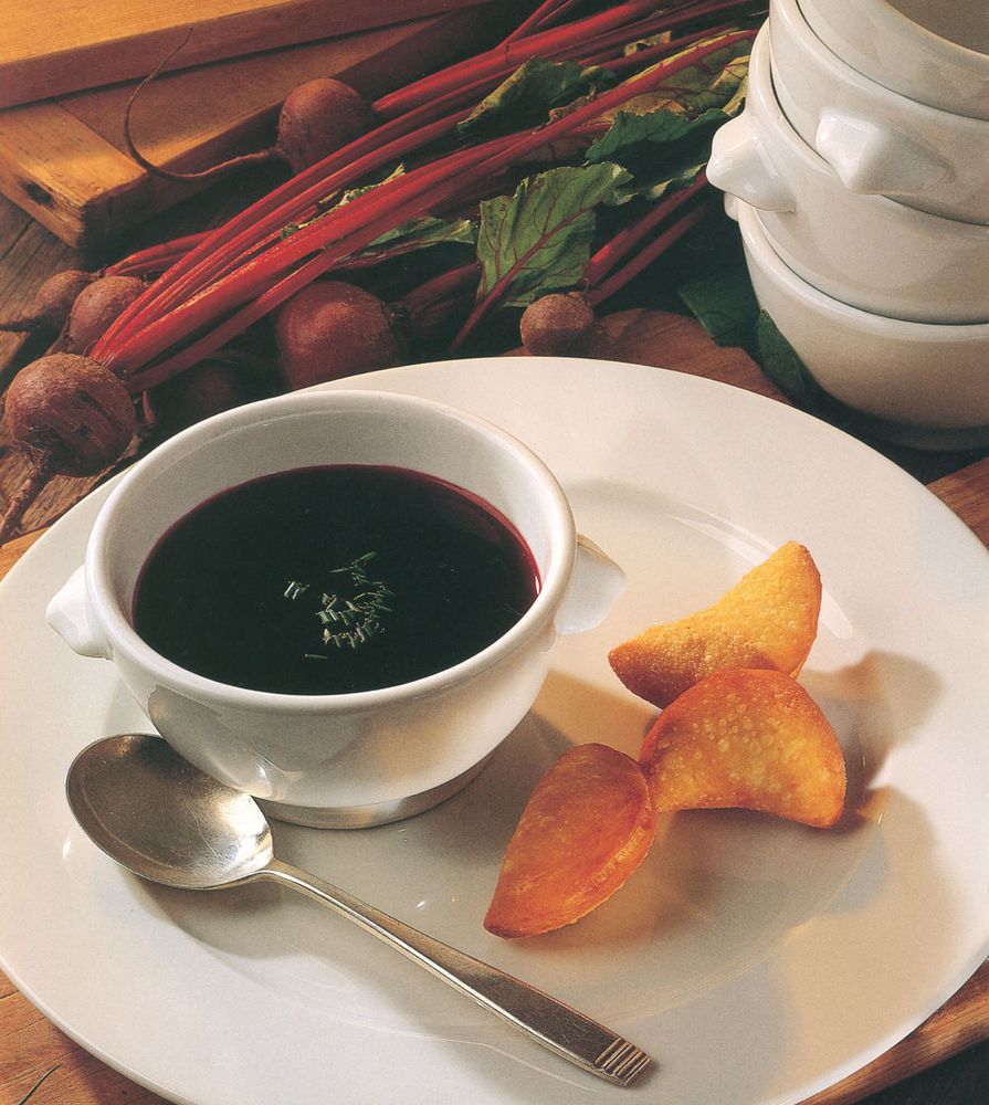 Clear borscht with piroshki from Winter: Le Cordon Bleu Home Collection ...