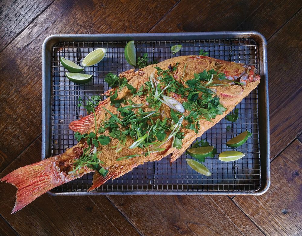 Whole Fried Peanut Crusted Snapper from Toques in Black: The ...