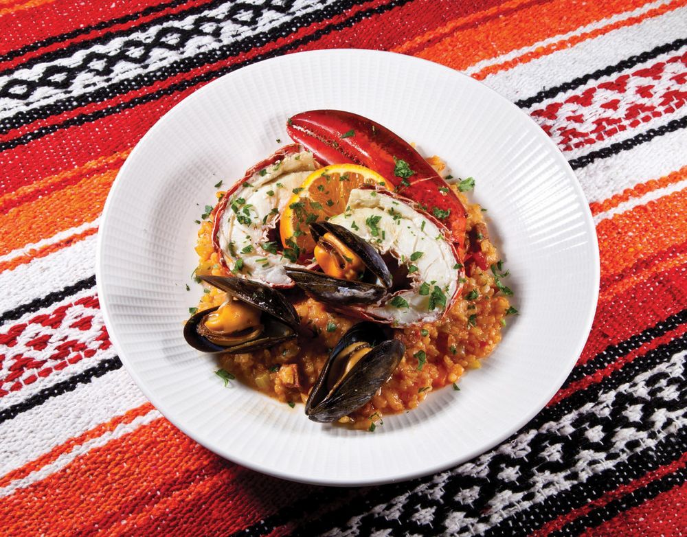 Caribbean Lobster Paella from Toques in Black: The Extraordinary ...