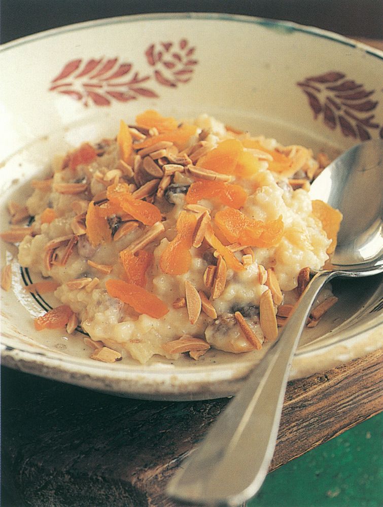 Creamed Vanilla Rice with sultanas and apricots from A Taste of ...