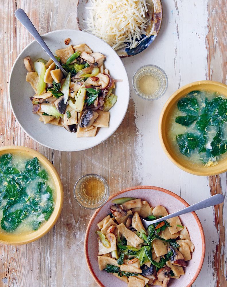 Thenthuk Fry with Side Soup from Taste Tibet: Family recipes from the ...