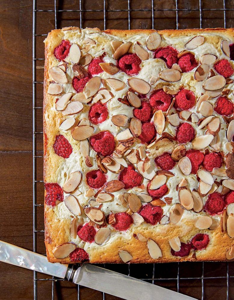 Raspberry Custard Cake from The Official Downton Abbey Afternoon Tea Cookbook by Downton Abbey