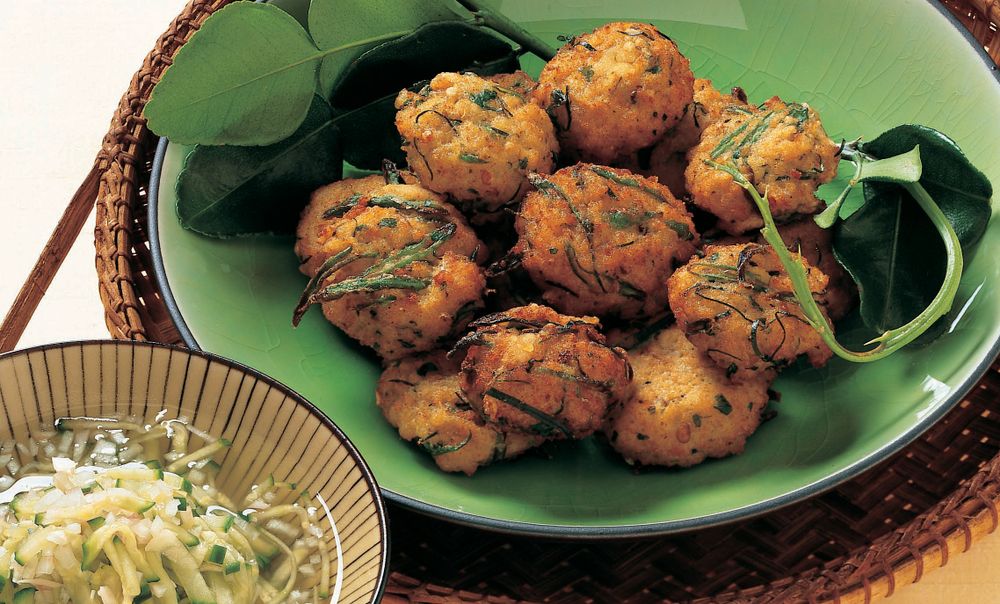 Fish Cakes with Cucumber Relish from Thai Food and Cooking by Judy ...