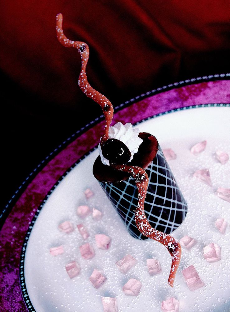 Blueberry Financier with Toasted Lemon Verbena Sabayon and Mascarpone ...