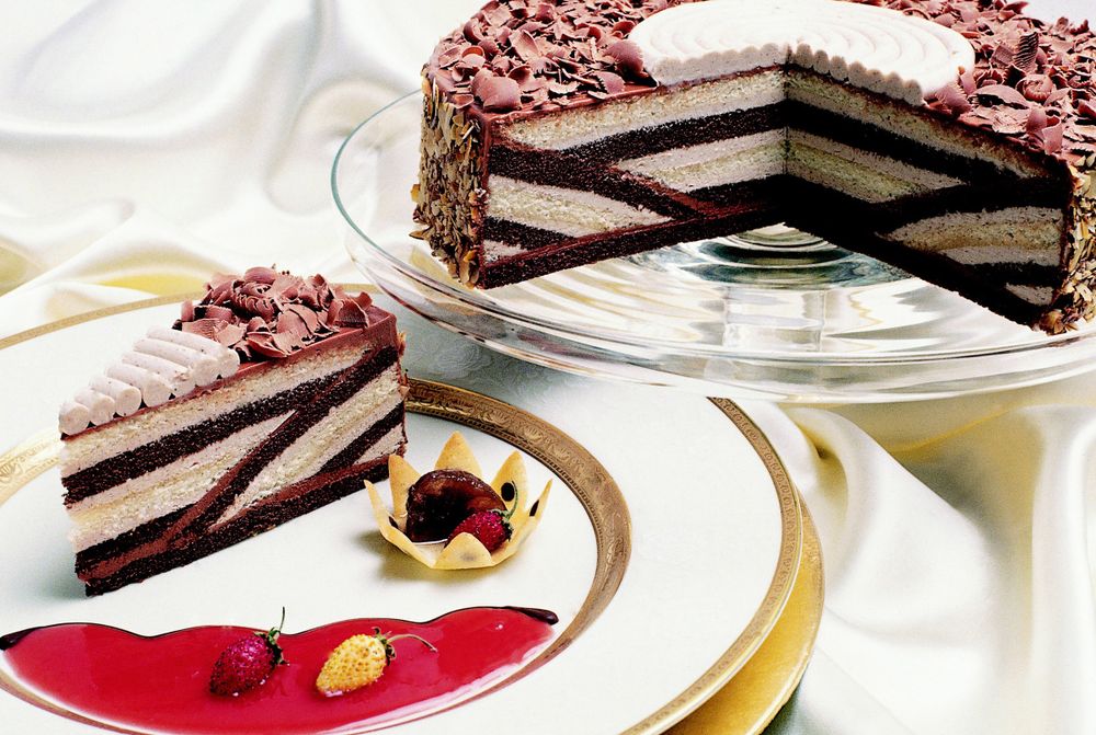 Chestnut Puzzle Cake from The Advanced Professional Pastry Chef by Bo ...