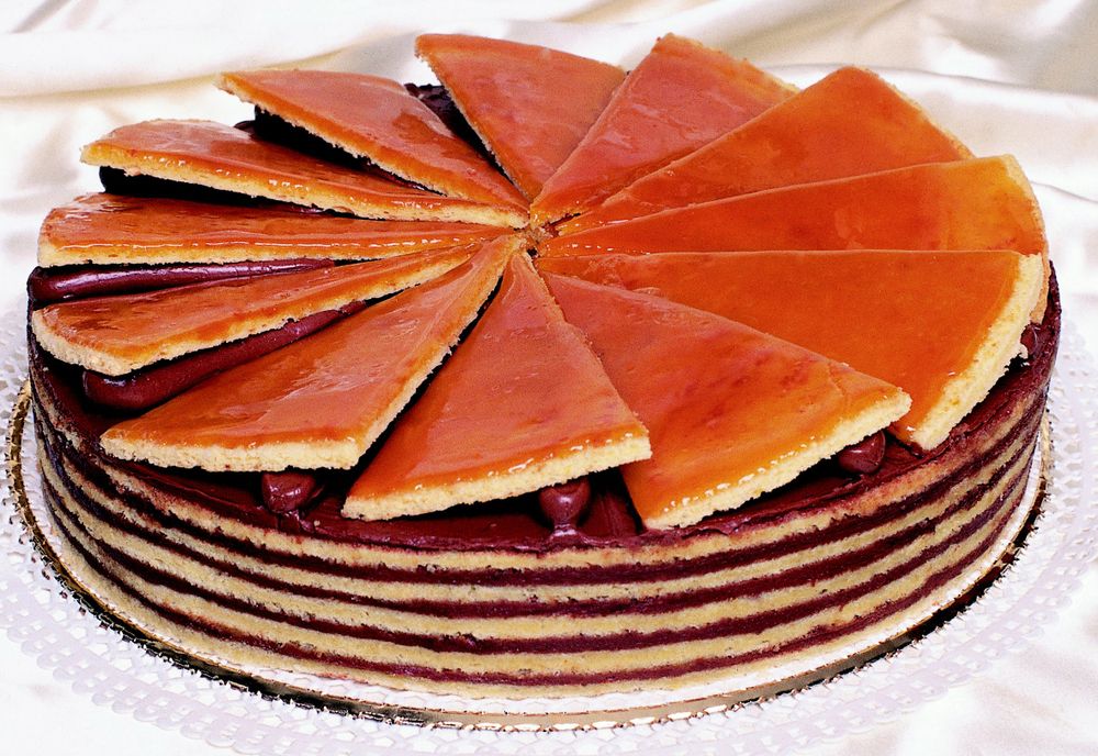 Dobos Torte from The Advanced Professional Pastry Chef by Bo Friberg