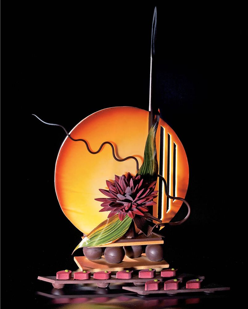 Rolled Flowers from The Art of the Chocolatier by Ewald Notter