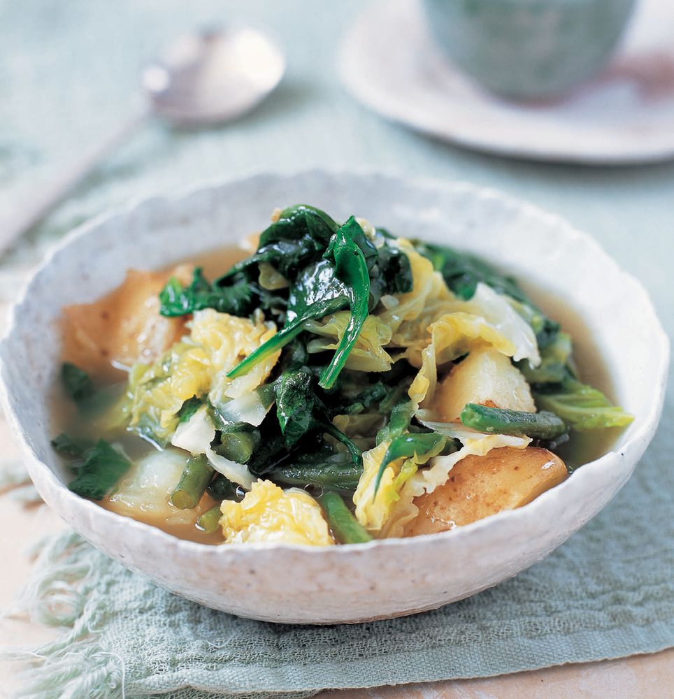 Fresh vegetables in chilli and ginger broth from The Complete Indian ...