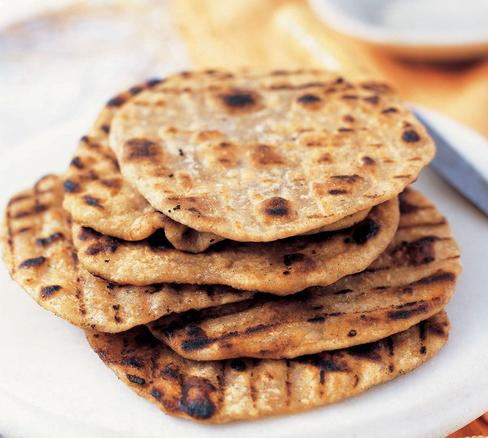 Wholemeal flat bread from The Complete Indian Regional Cookbook: 300 ...