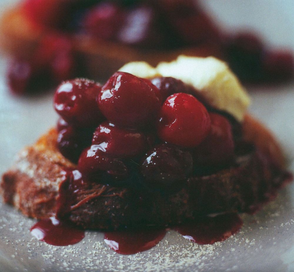 Braised Cherries with Spiced Toasts from The French Kitchen: A Cookbook ...