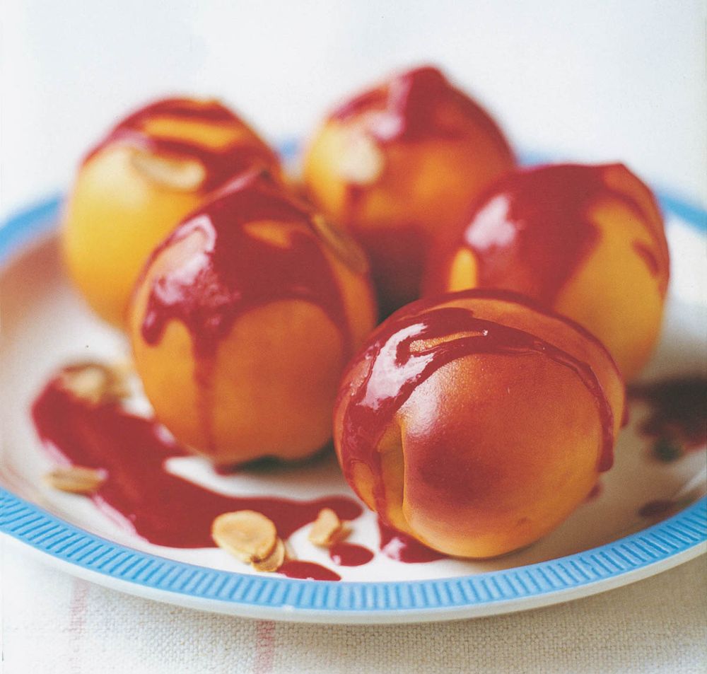 Pêches au Cardinal from The French Market by Joanne Harris and Fran Warde