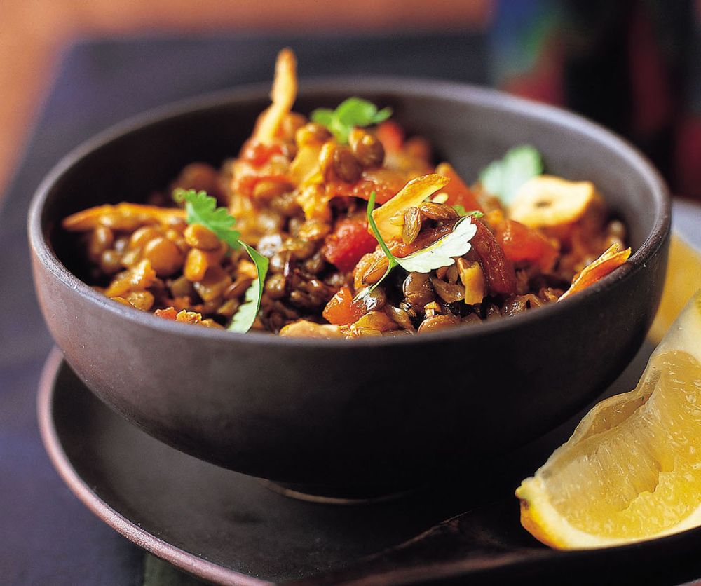 Lentil Salad with Red Onions and Garlic from The Lentil Cookbook by ...