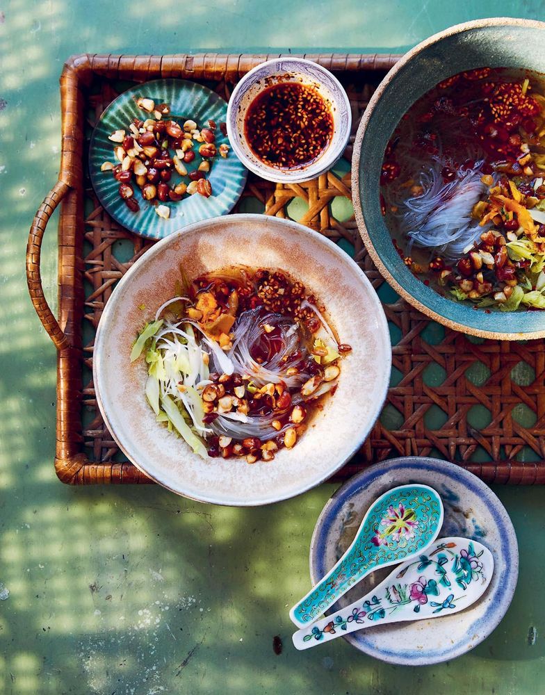 Chongqing Hot Glass Noodle Broth from The Nutmeg Trail by Eleanor Ford