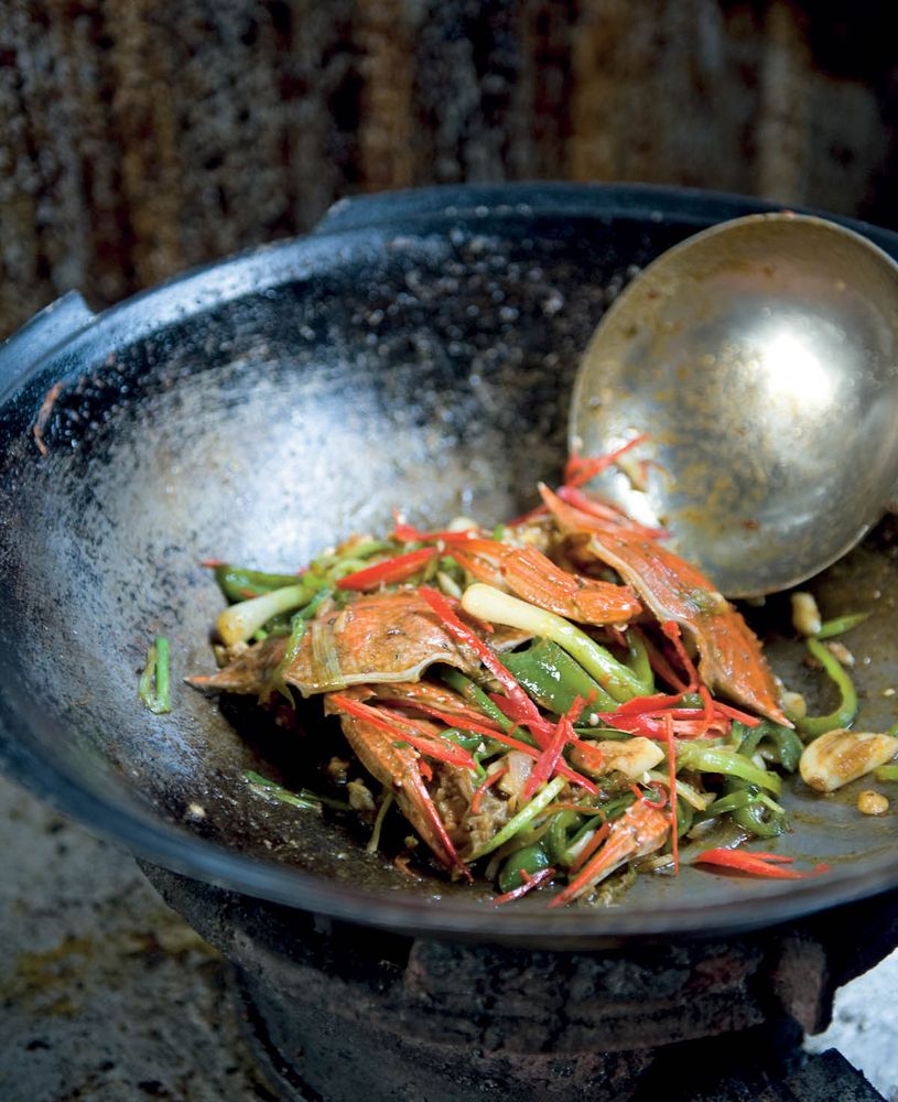 Wok-Tossed Crab in Sate Sauce from The Songs of Sapa by Luke Nguyen