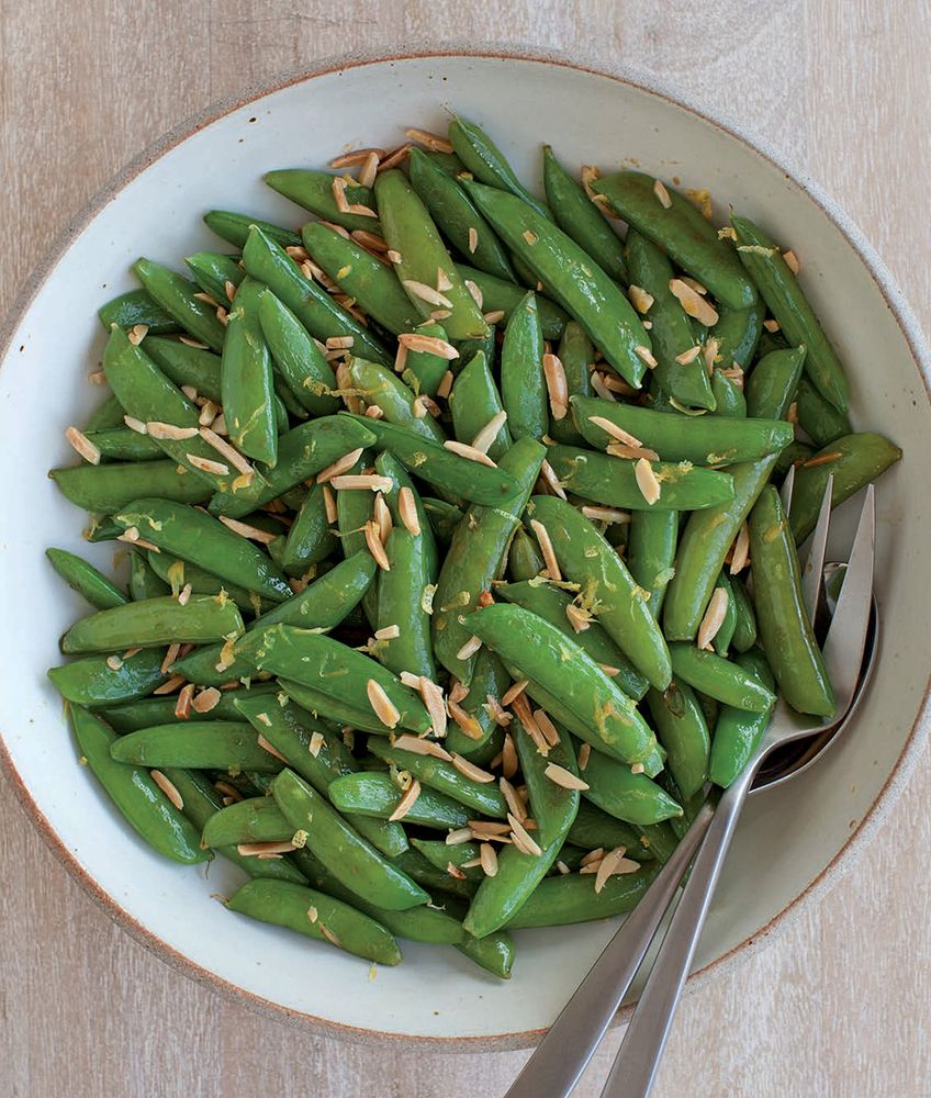 Stir-Fried Snap Peas with Almonds, Maple, and Soy from The Side Dish ...