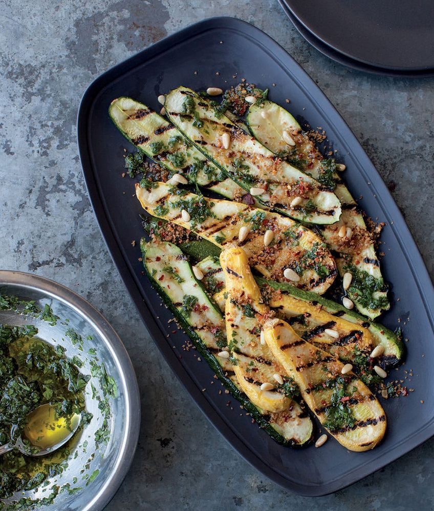 Grilled Summer Squash with Pine Nut Picada from The Side Dish Handbook ...