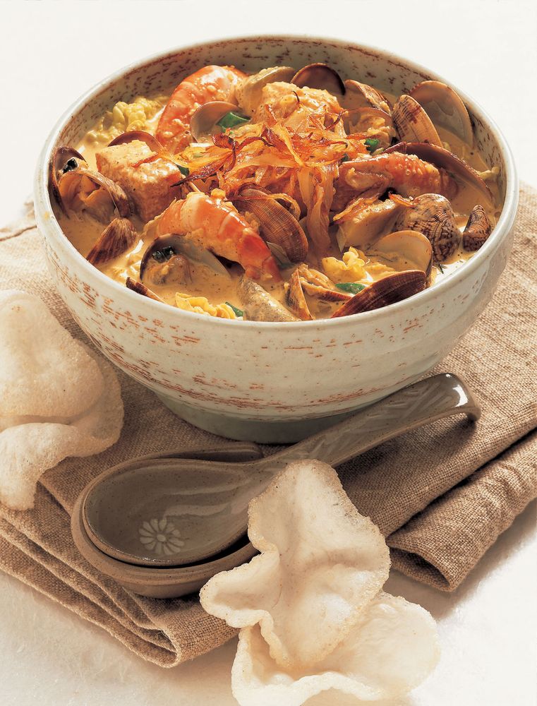 Tofu laksa from The Tofu Cookbook by Becky Johnson