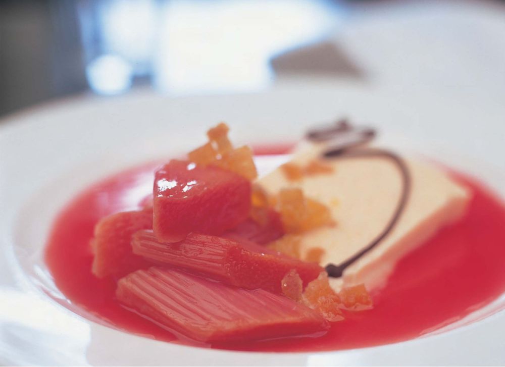 Rhubarb and Stem Ginger Parfait with Ruby Orange Syrup from The Three ...