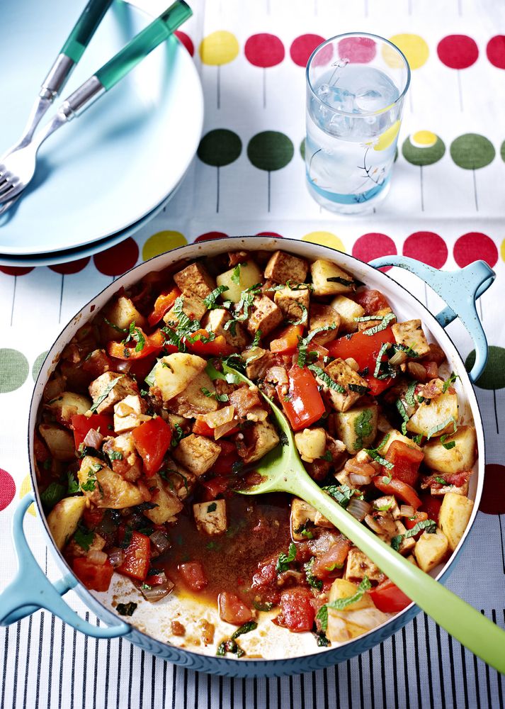 Red Pepper and Tofu Saltado from The Thrifty Veggie by Nicola Graimes
