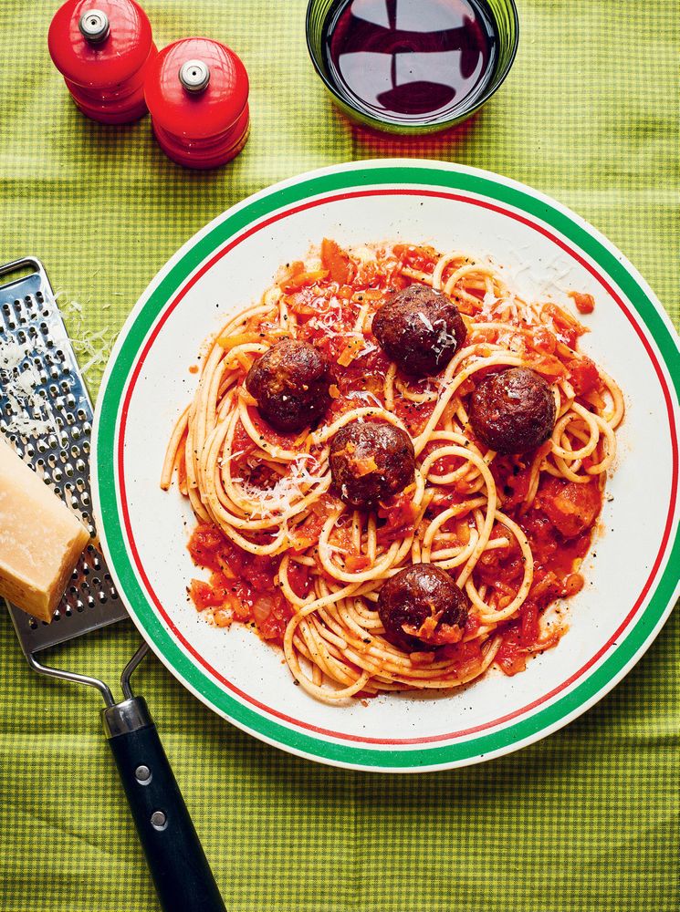 Meatballs and Spaghetti from The Tinned Tomatoes Cookbook: 100 everyday ...