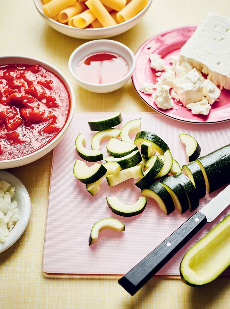 Tomato, Courgette and Feta Sauce from The Tinned Tomatoes Cookbook: 100 ...