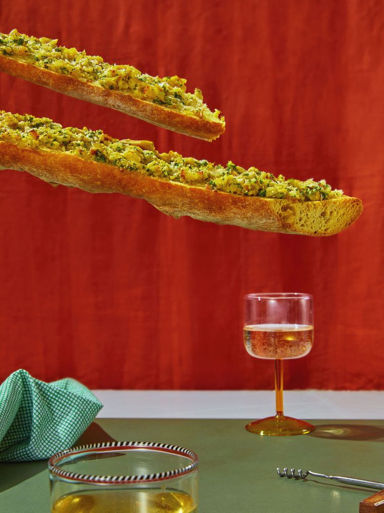 Canned Clam Garlic Bread from Tin to Table by Anna Hezel