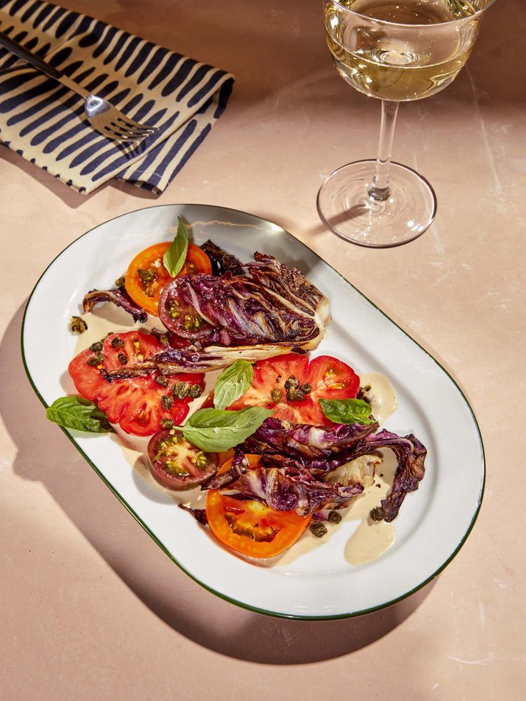 Grilled Radicchio with Fresh Tomatoes & Tonnato from Tin to Table by ...