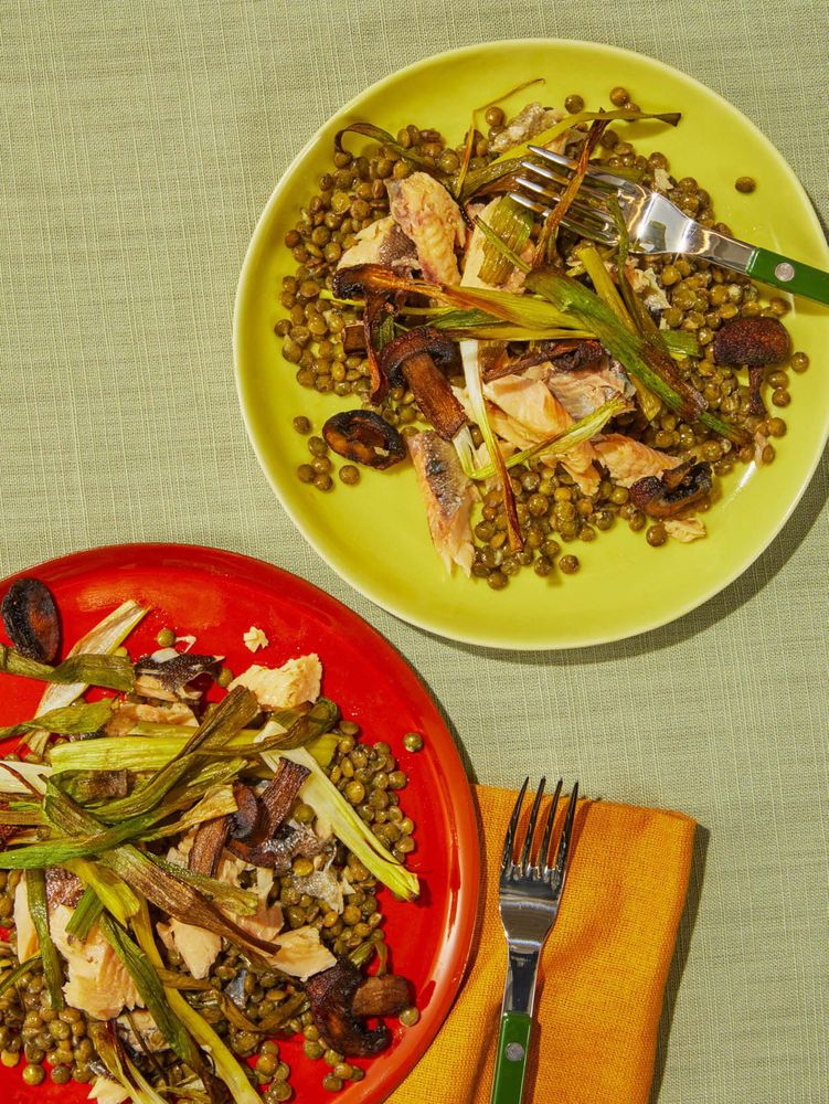 Marinated French Lentil & Smoked Trout Salad from Tin to Table by Anna ...