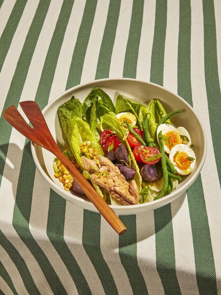 Late-Summer Niçoise with Fresh Corn & Cherry Tomatoes from Tin to Table ...