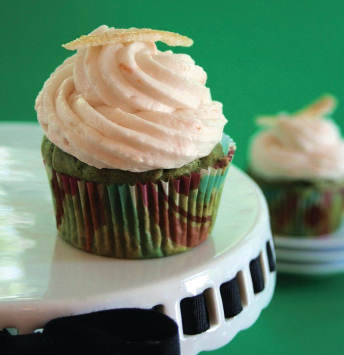 Green Tea and Grapefruit Cupcakes from Vegan Desserts by Hannah Kaminsky