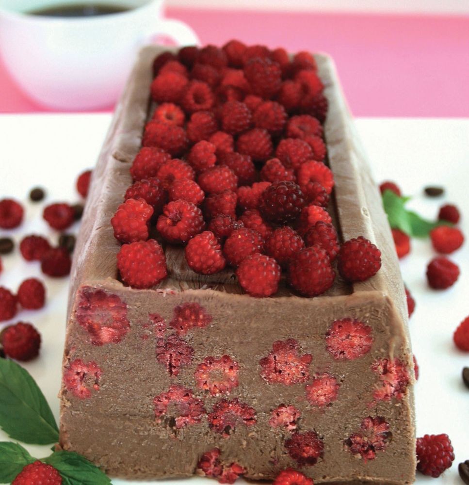 Raspberry Mocha Semifreddo from Vegan Desserts by Hannah Kaminsky